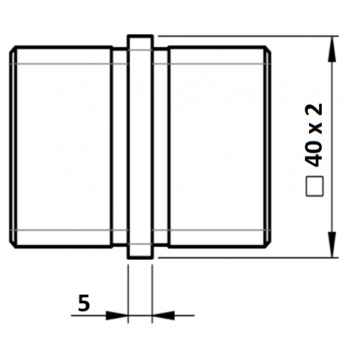 Veznik Za 40 X 40 X 2